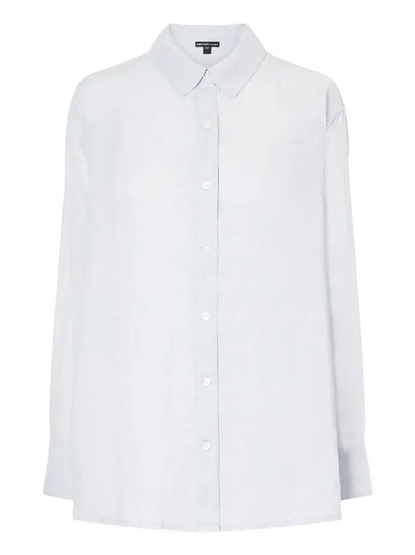 JAMES PERSE Linen-canvas Shirt - Blue