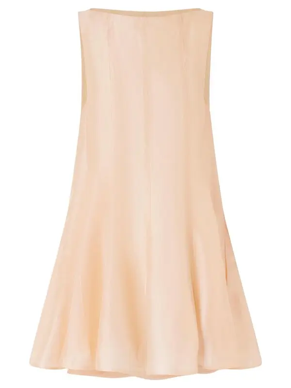 Khaite Mags Paneled Satin-twill Mini Dress - Orange