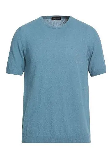 ROBERTO COLLINA Short Sleeve Crewneck Top - Blue