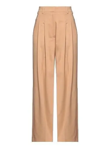 FORTE_FORTE Tapered Twill Pants - Beige