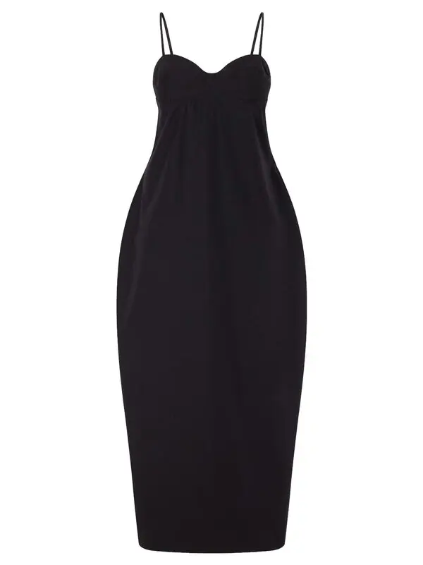 RÓHE Cotton 'dahippa' Midi Dress - Black