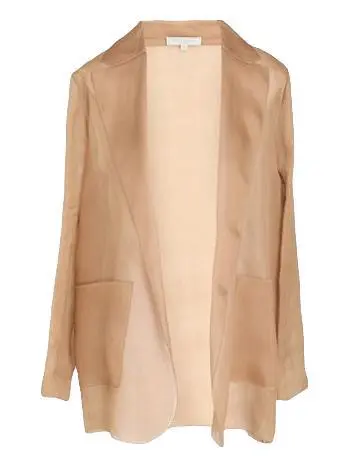 Antonelli Firenze Single-breasted Organza Blazer - Light Brown