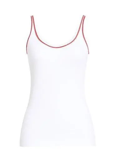 Brunello Cucinelli Tank Top With Appliqués - White