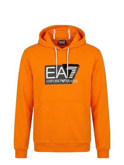 EA7 Cotton French Terry Sweatshirt - Orange