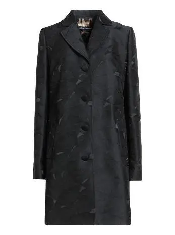 Dolce & Gabbana Jacquard Overcoat - Black