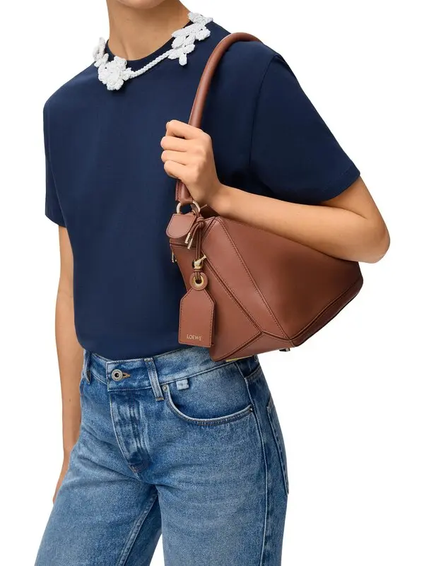 Loewe Medium Puzzle Featherlight Bag - Pecan