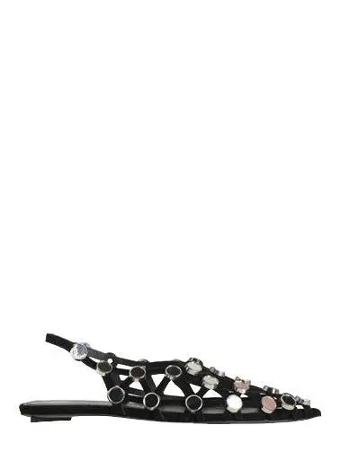 Attico Ballet Flats - Black