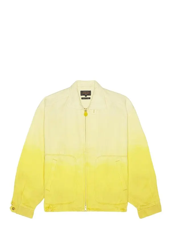 BEAMS Short Blouson Gradation Print - Yellow