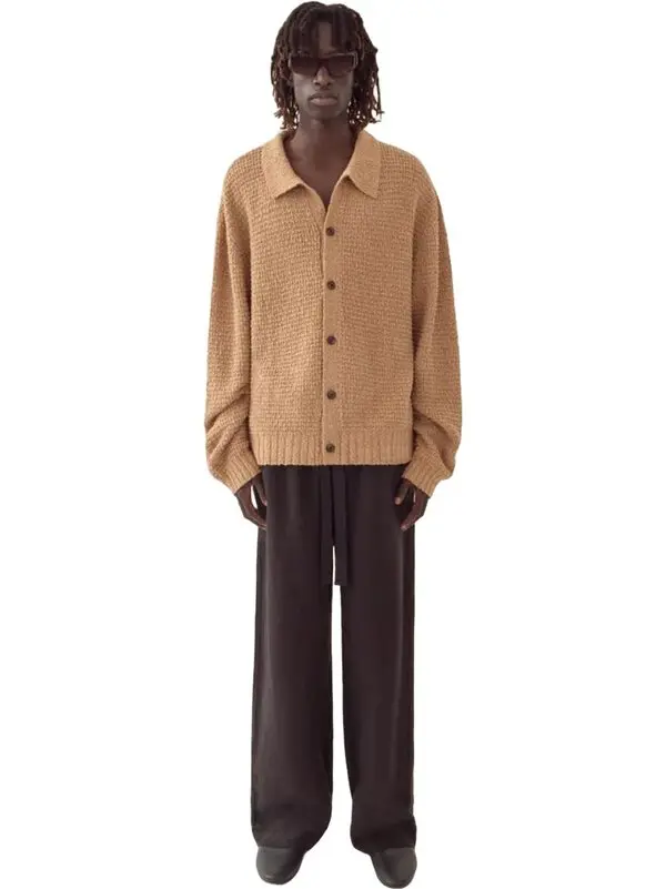 Commas Hazelnut Textured Knit Cardigan - Brown