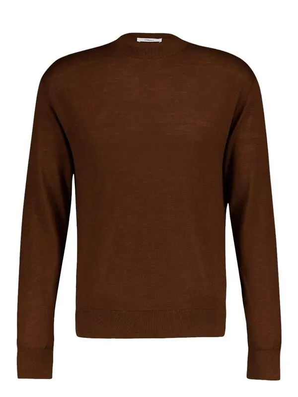 Commas Merino Wool Jumper - Brown