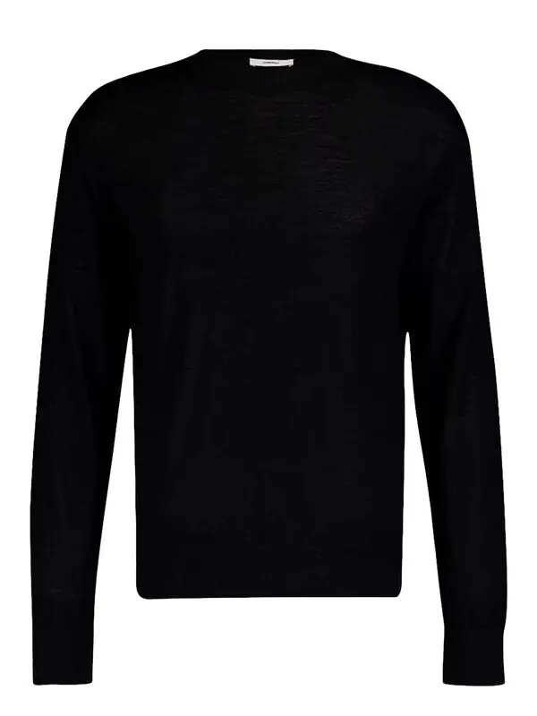 Commas Merino Wool Crew Neck Jumper - Black