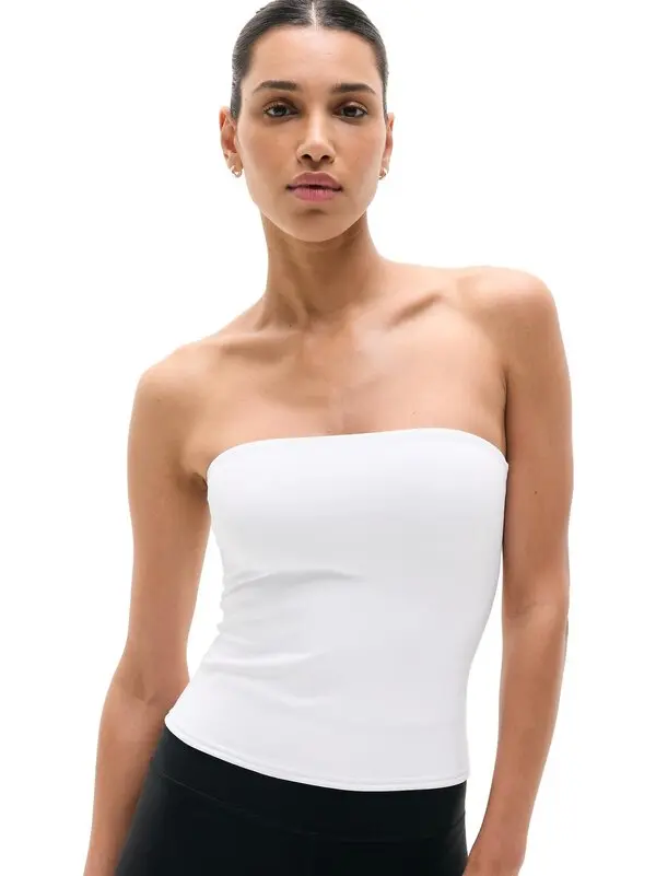 Athleta Transcend Tube Top - Bright White