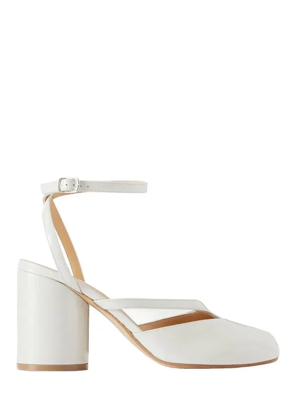 MAISON MARGIELA Tabi Split-toe Leather Pumps - Gray