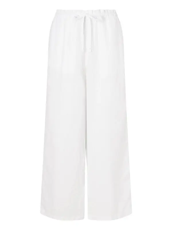 JAMES PERSE Linen Straight-leg Pants - White