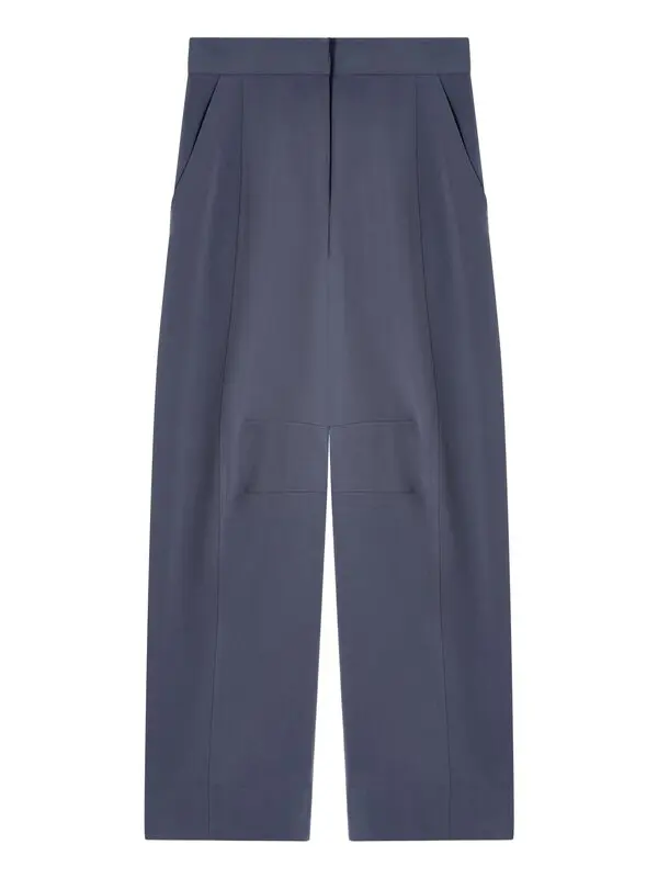 Giorgio Armani Technical-cady Wide-leg Trousers - Grey