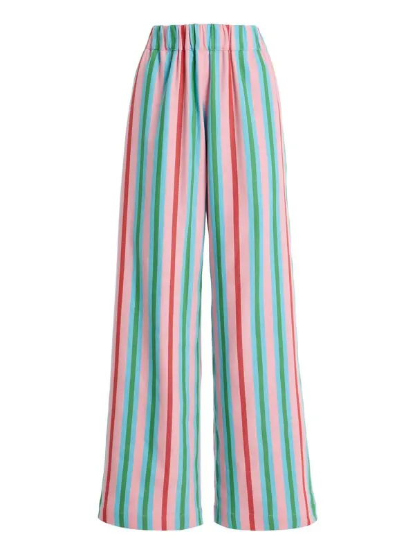 MARRAKSHI LIFE Striped Palazzo Pants - Pink