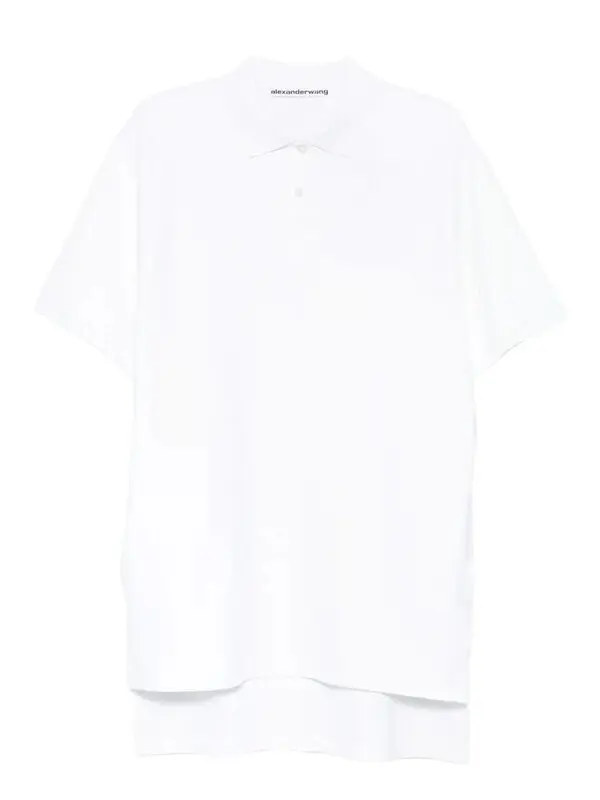 Alexander Wang Logo-embroidered Mini Dress - White