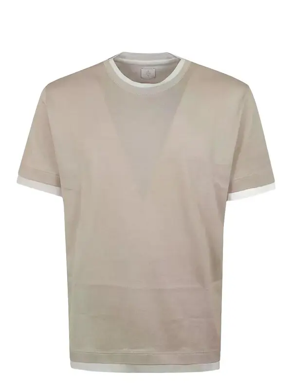 Eleventy Layered T-shirt - Neutrals