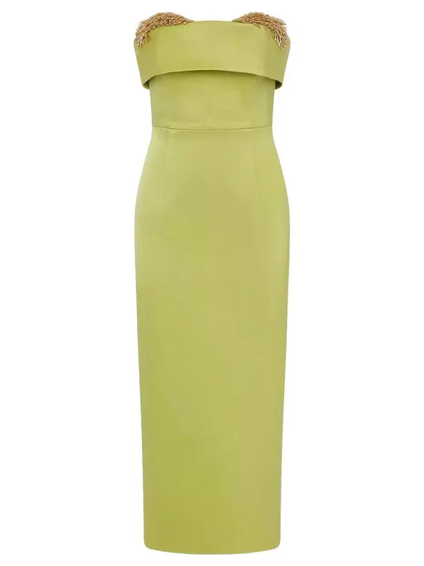 Rachel Gilbert Lairsa Embellished Corset Dress - Green