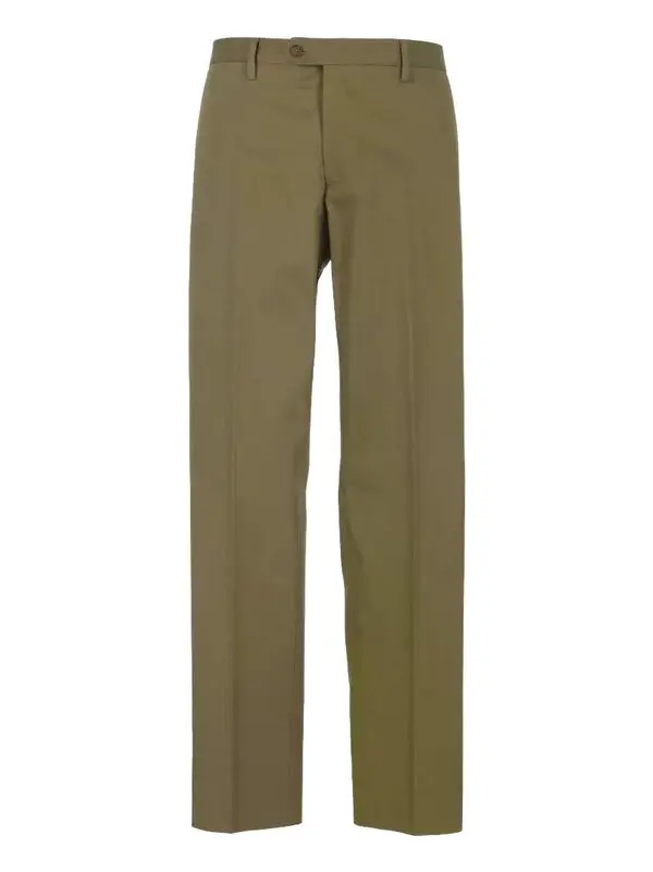 BRIGLIA 1949 Pressed-crease Straight-leg Trousers - Green