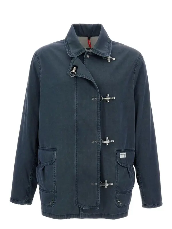 FAY Archive 4-hook Caban - Blue