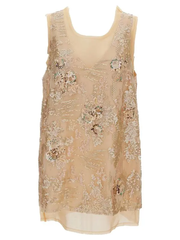 HUI Orazio Mini Dress - Beige