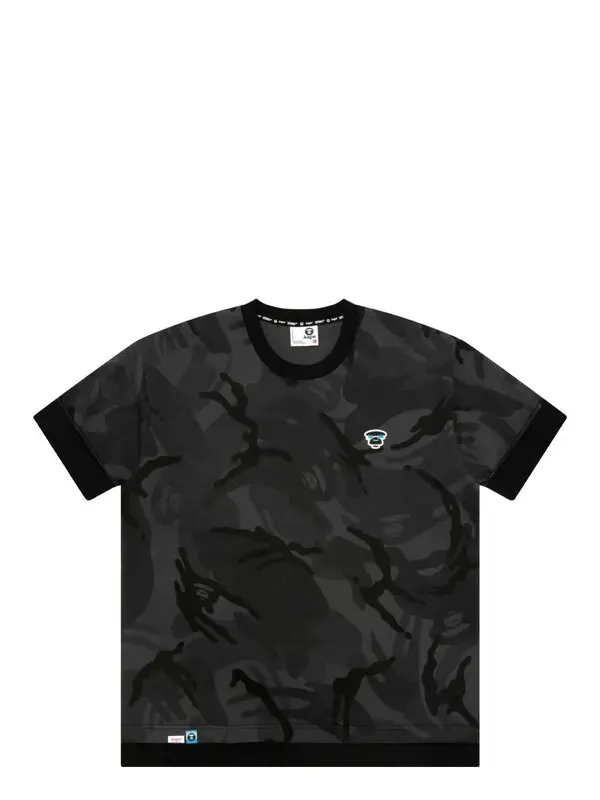 AAPE BY *A BATHING APE Camo-print Logo-patch T-shirt - Black