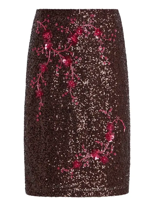 DES_PHEMMES Exclusive La Isla Classic Longuette Skirt - Multi