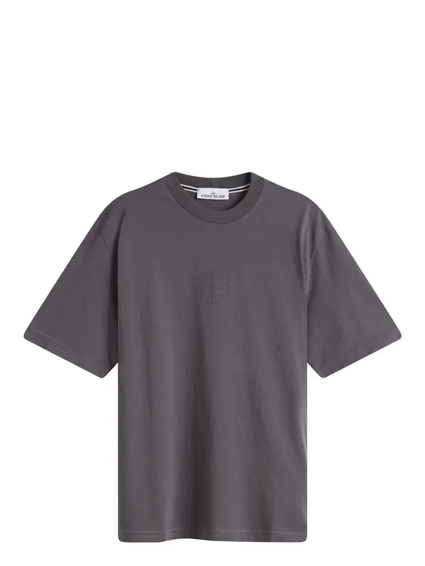 Stone Island Camo Compass T-shirt - Blue Grey