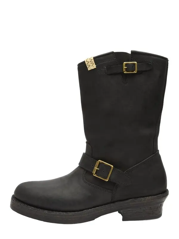 Visvim Folk Buckle Ankle Boot - Black