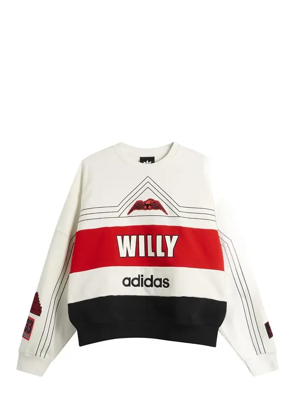 Adidas X Willy Chavarria Ny Ball Crew Sweatshirt - Off White