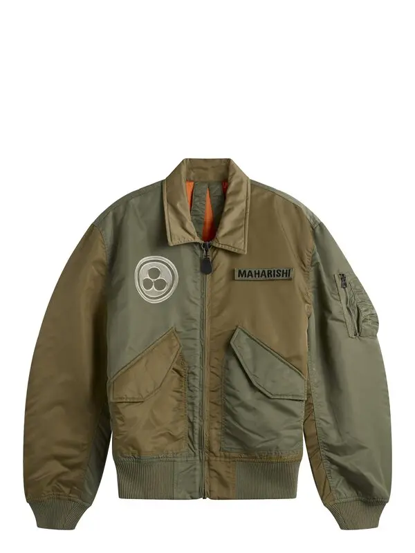 MAHARISHI Maha Peace Rally Ma-2 Jacket - Olive/khaki