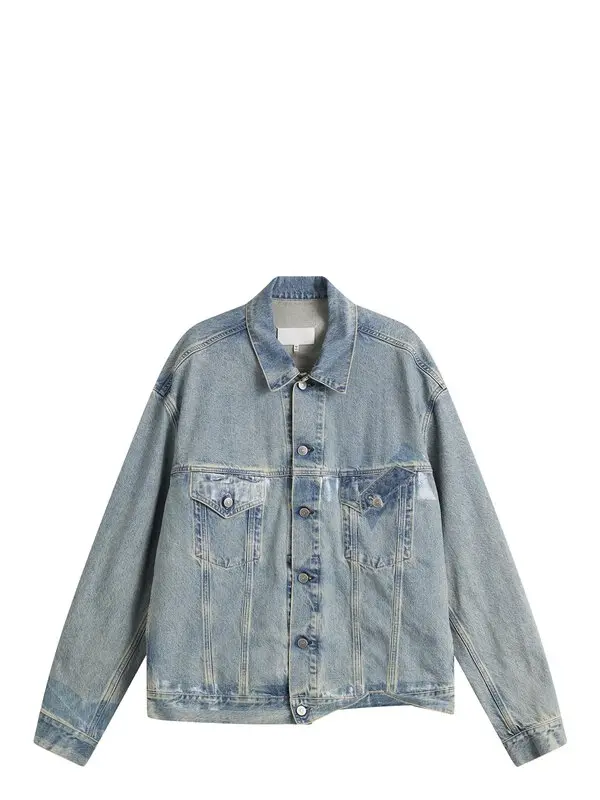 MAISON MARGIELA Taped Denim Jacket - Ice Blue