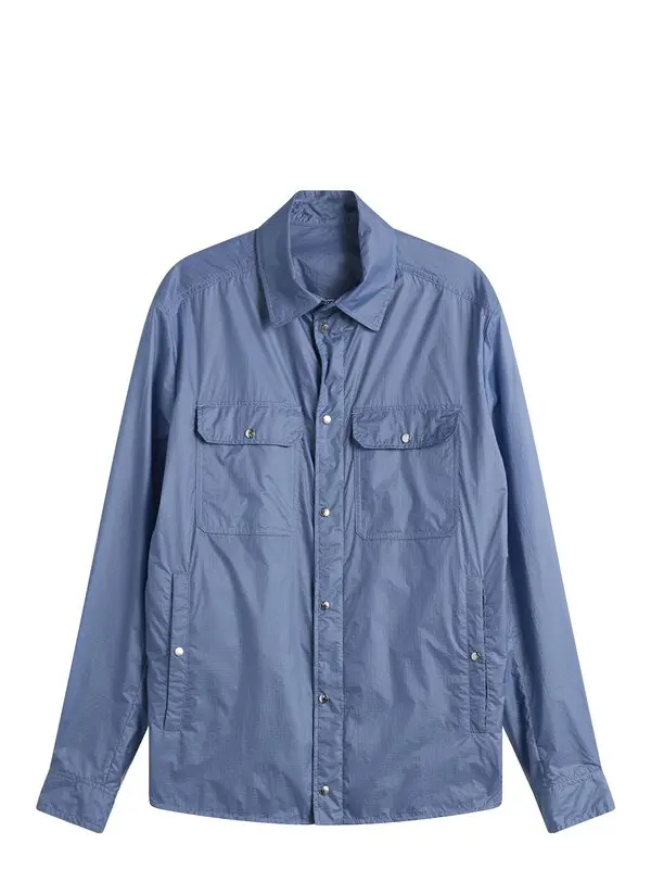 Moncler Nylon Ripstop Shirt Jacket - Blue