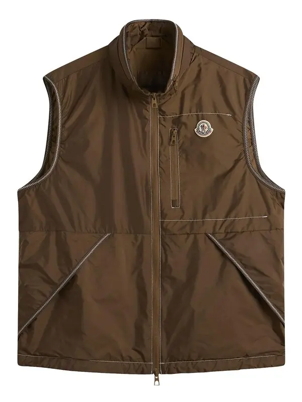 Moncler Ansiei Padded Gilet - Brown