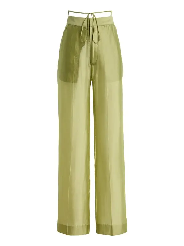 SIRAPOP Sally Organza Pants - Green