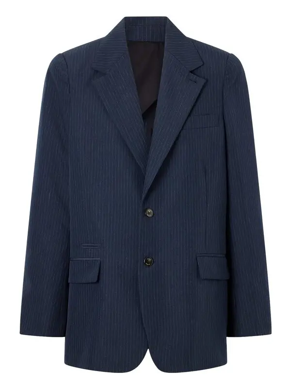 WILLY CHAVARRIA Chuco Pinstriped Blazer - Blue