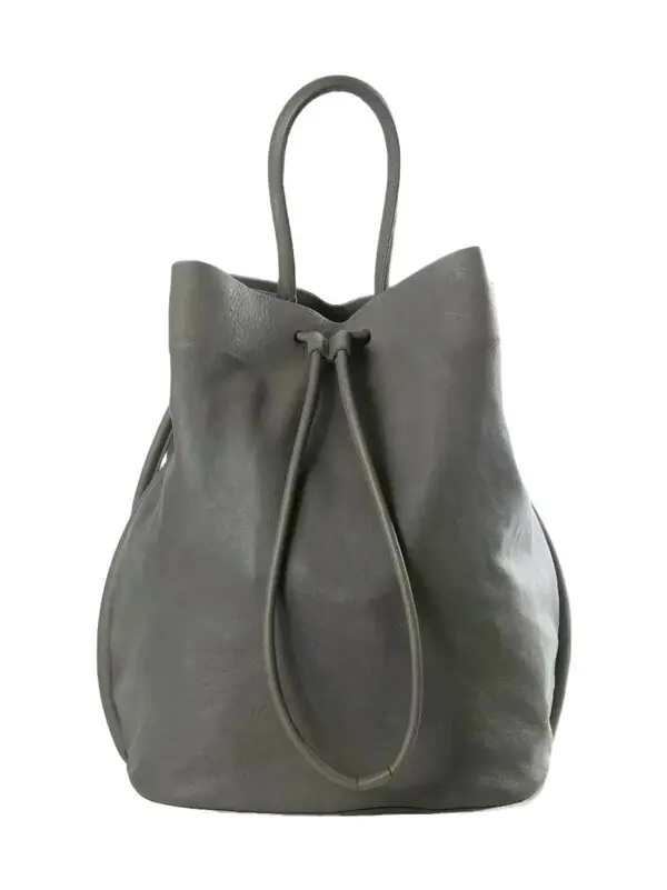 UMA WANG Large Drawstring Bucket Bag - Grey