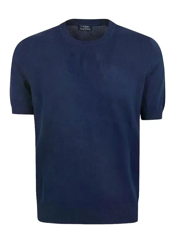 BARBA NAPOLI Knitted T-shirt - Blue