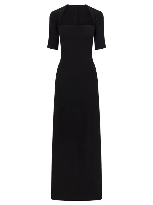 Jacquemus Bolero Stretch-jersey Midi Dress - Black