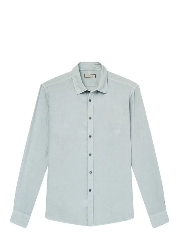 Canali Linen Shirt - Blue