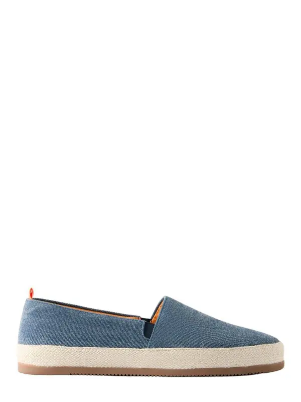Mulo Linen Espadrilles - Blue