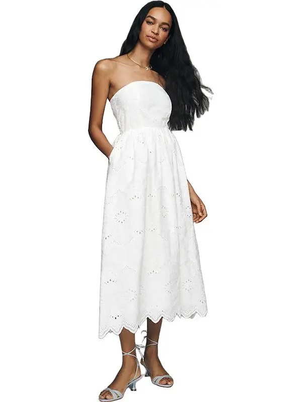 Endless Rose Eyelet Lace Dress - White