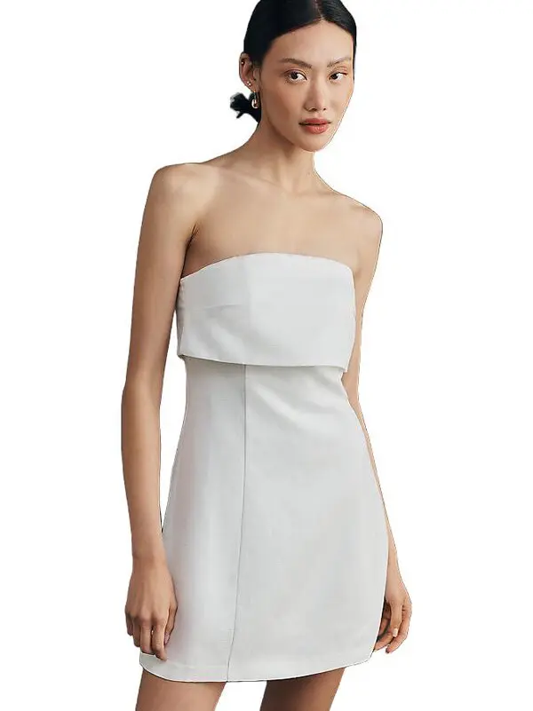 Endless Rose Strapless Mini Dress - White