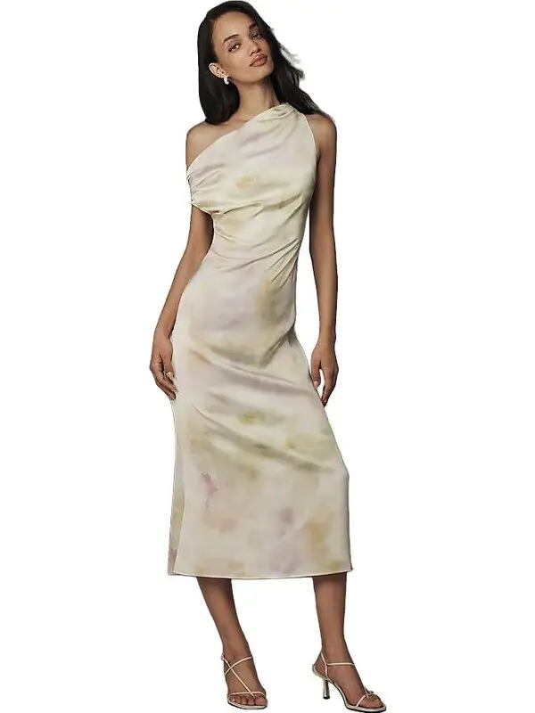 CURAAE Plus Lova Off-shoulder Maxi Dress - Lime Multi