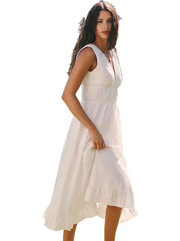 Peixoto Ava Midi Dress - White