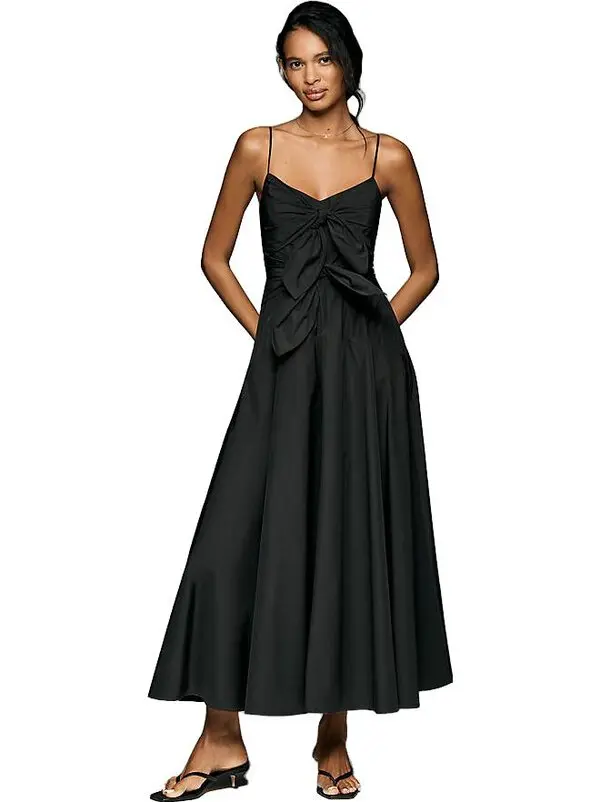 Derek Lam 10 Crosby Unity Tie-front Dress - Black