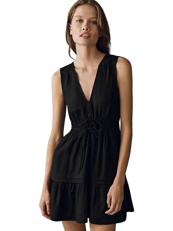 THE SOMERSET COLLECTION BY ANTHROPOLOGIE The Somerset Collection Sleeveless Mini Dress - Black Onyx