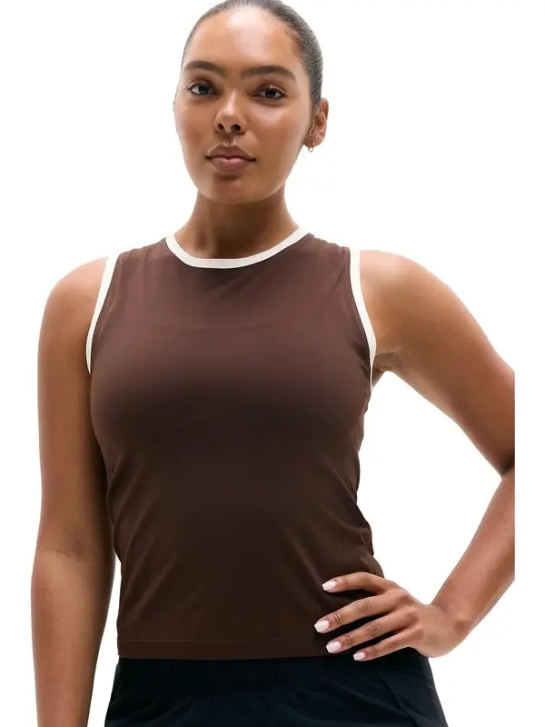 Athleta Momentum Flex Muscle Tank - Woodland/pearl