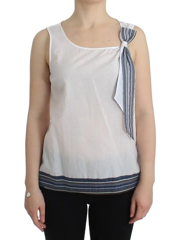 Ermanno Scervino Sleeveless Bow Detail Top - White